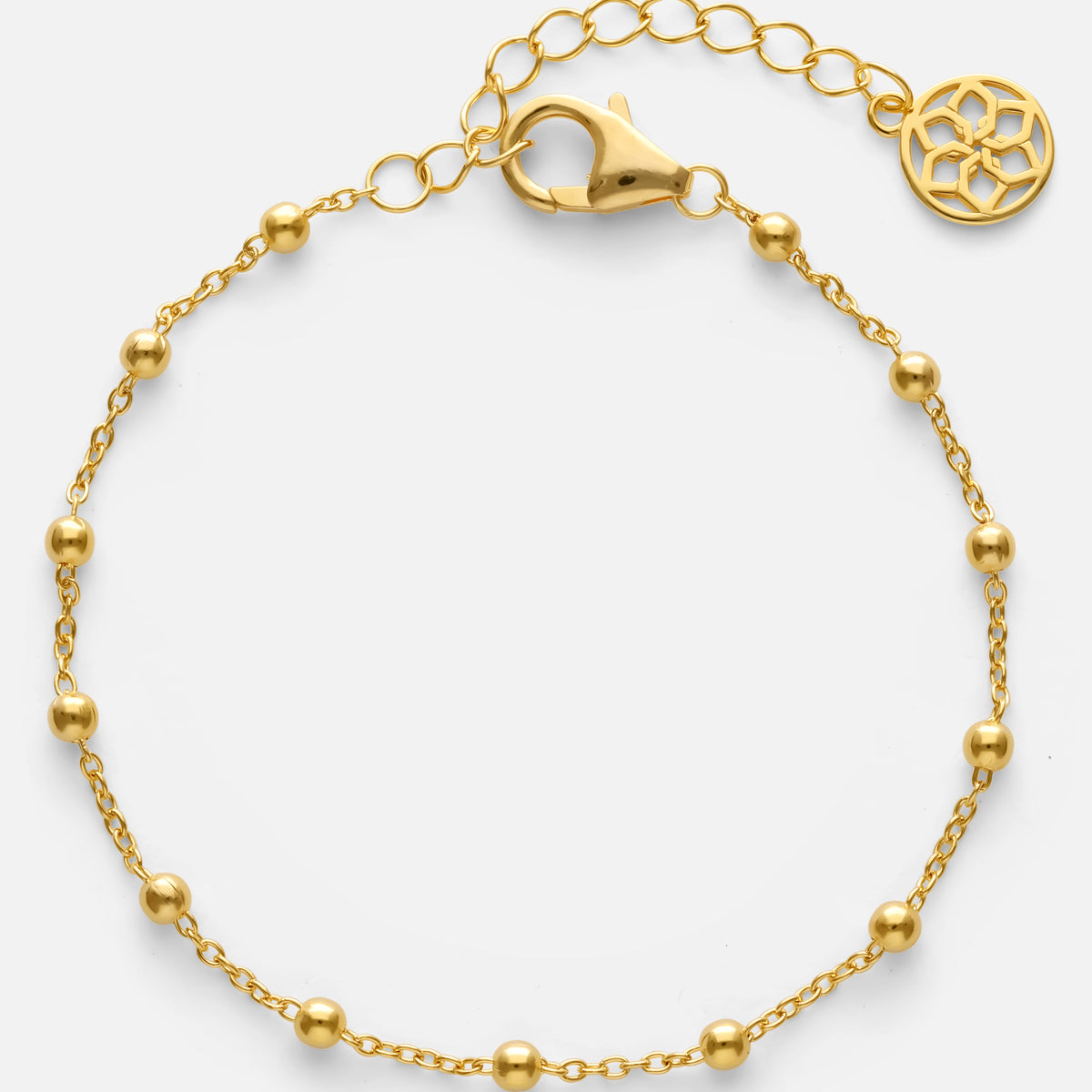 Dotted Chain Bracelet in 18K Gold Vermeil | Ash & Harry